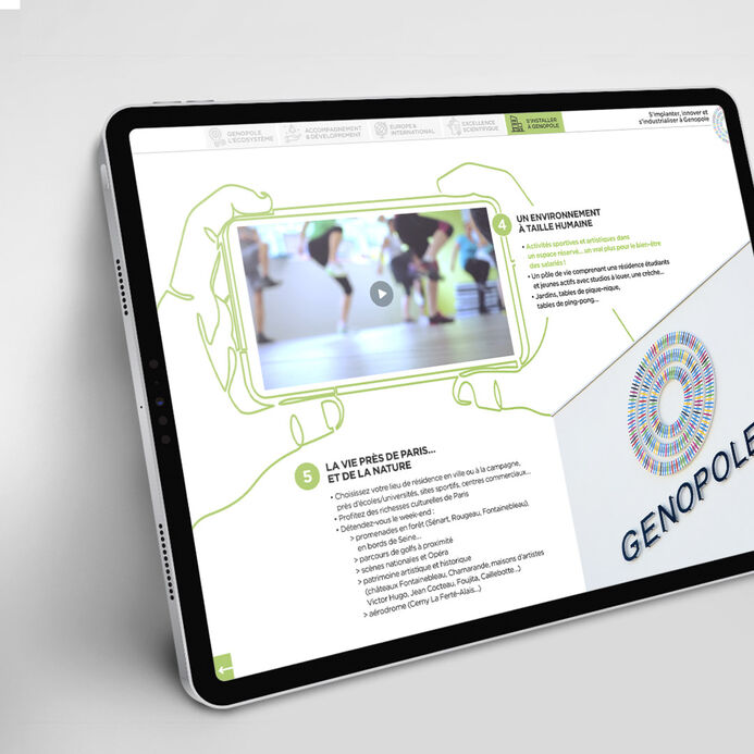 Genopole, présentation digitale | Efil